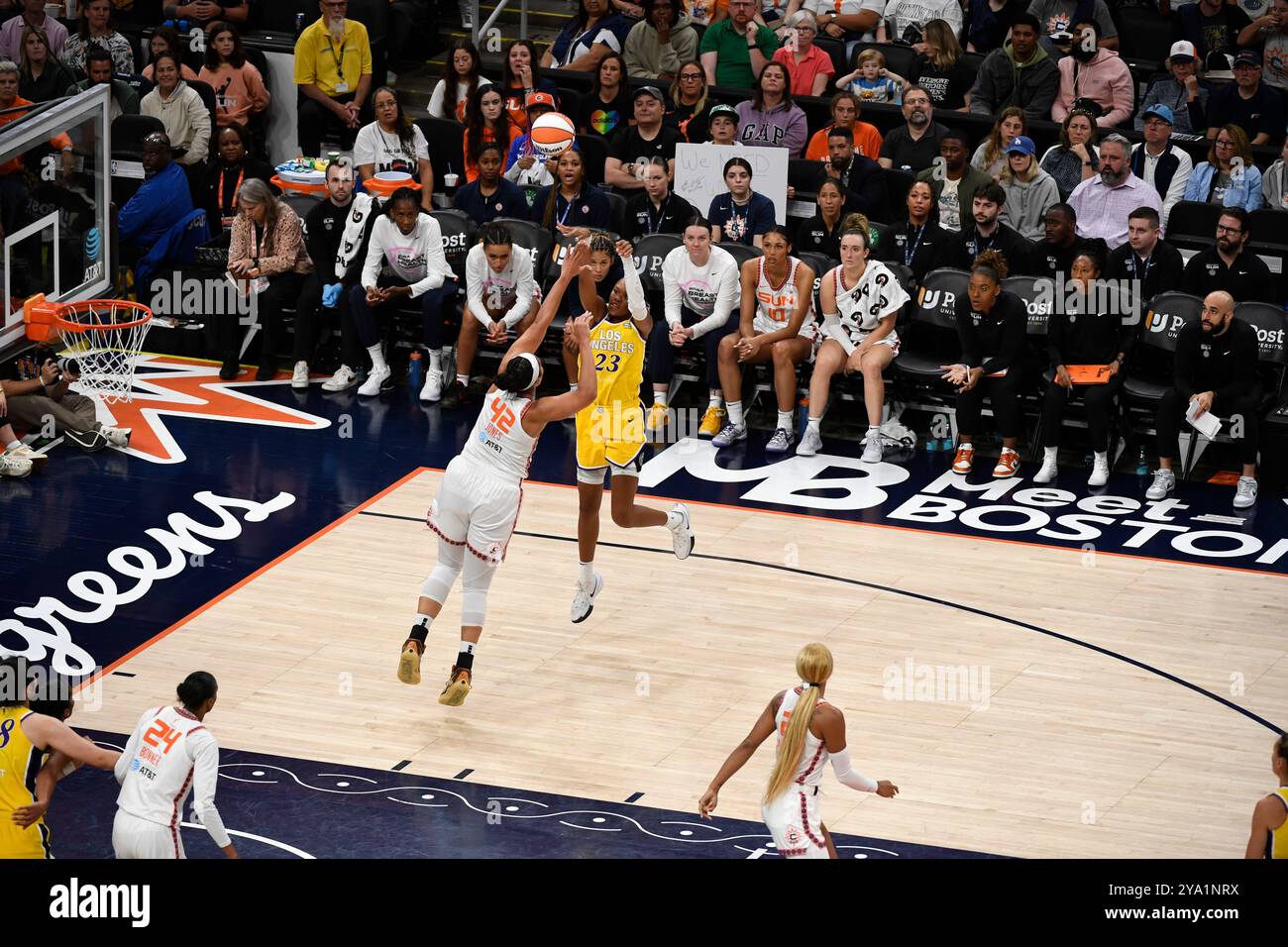 August 20, 2024: Los Angeles Sparks forward/center Azura Stevens (23 ...