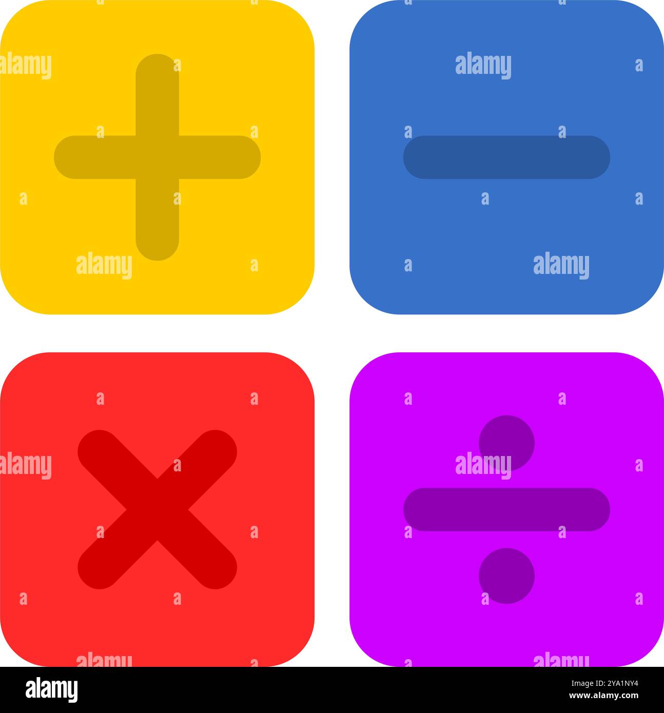 Colorful math signs icon. Colorful math signs Stock Vector Image & Art ...