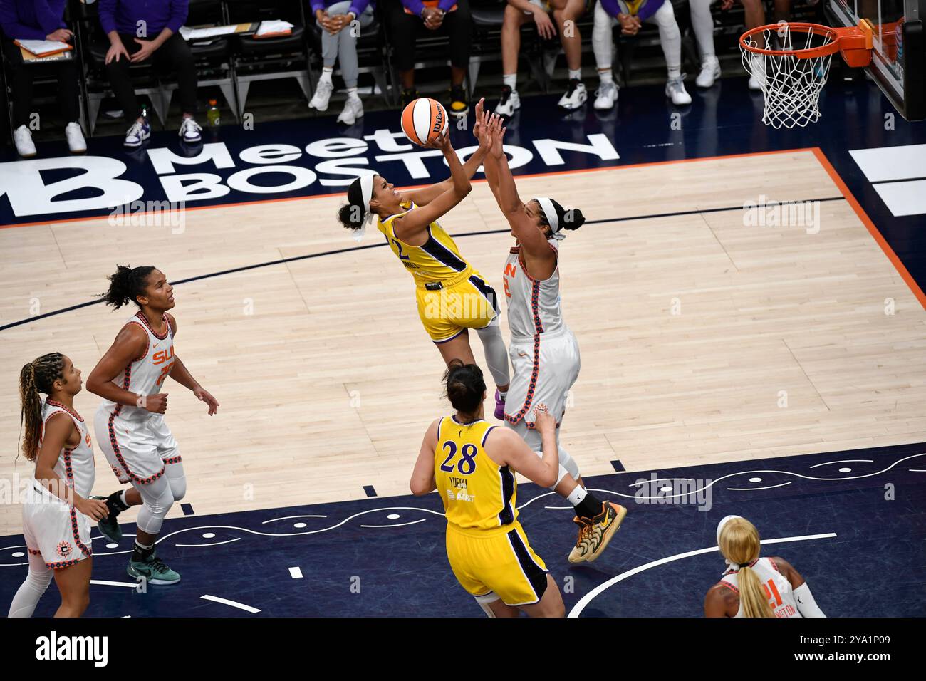 August 20, 2024: Los Angeles Sparks guard/forward Rae Burrell (12 ...