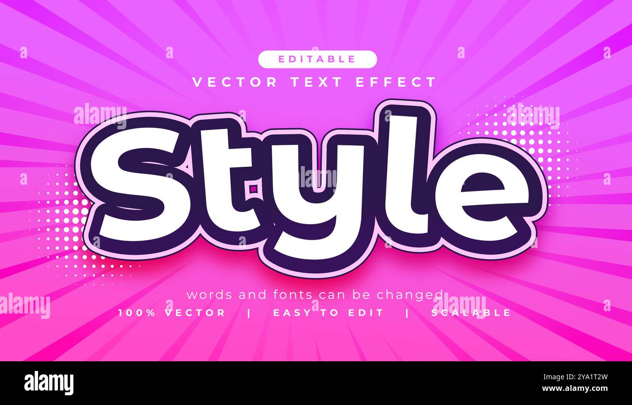 modern style editable lettering text effect vector Stock Vector Image ...