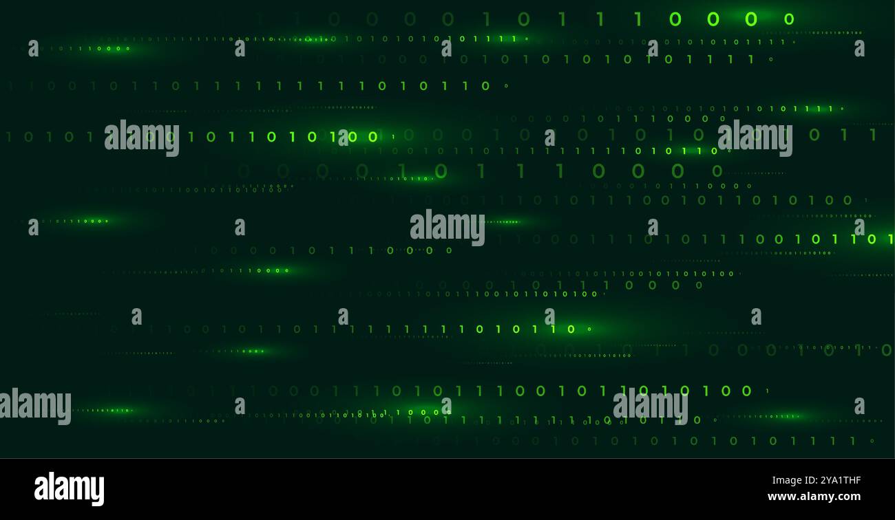 Cyberspace matrix computer code falling hi-res stock photography and images - Alamy