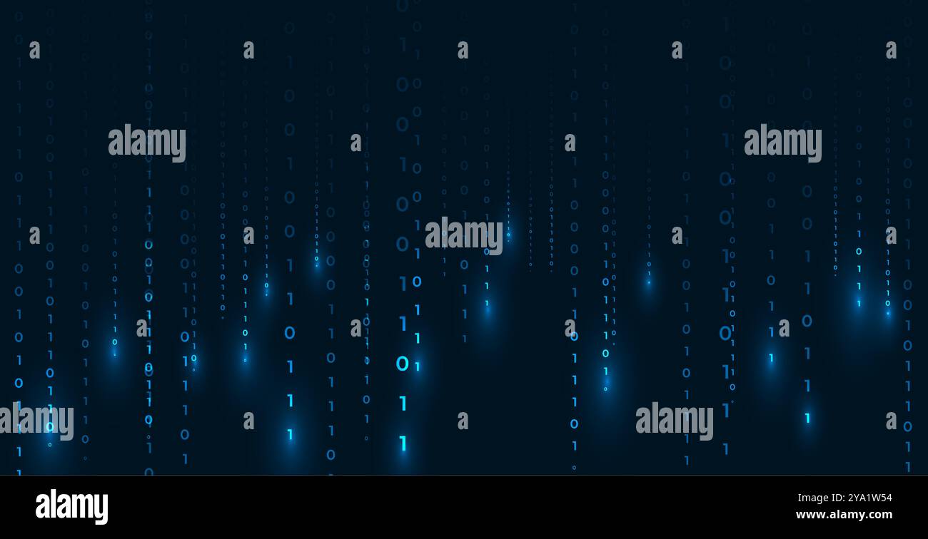futuristic binary code cyberspace wallpaper for web data network vector Stock Vector Image & Art ...