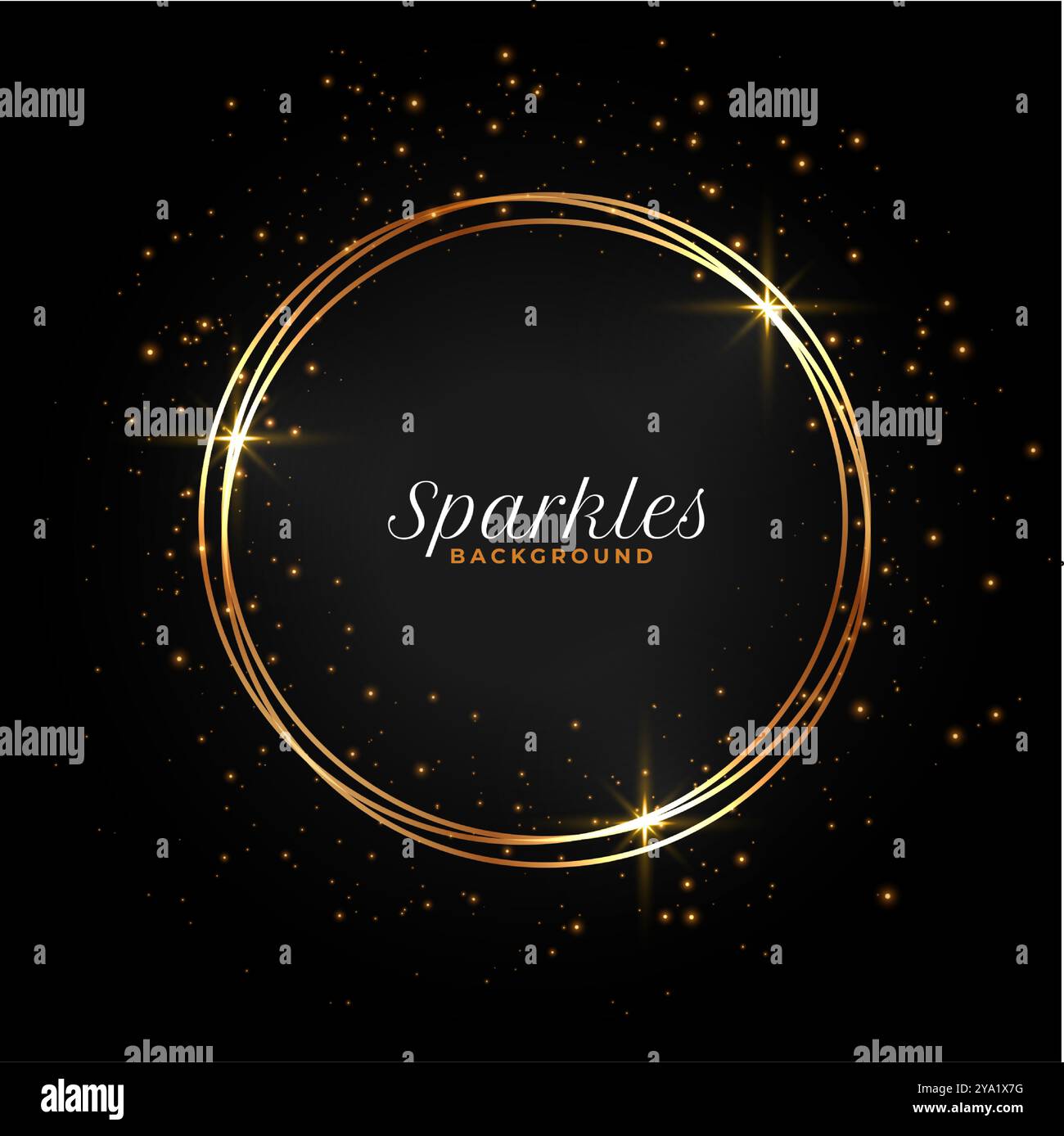 abstract dark black background with glowing sparkle effect vector Stock ...