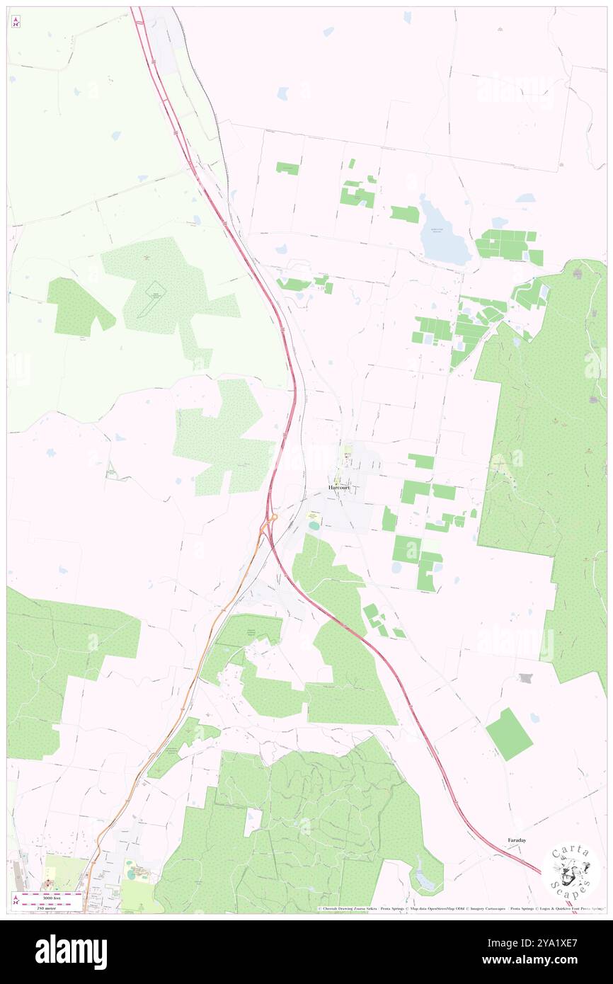 Map of mount alexander Cut Out Stock Images & Pictures - Alamy