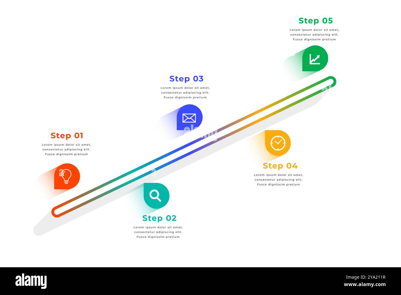 Infographic milestone route map hi-res stock photography and images - Alamy