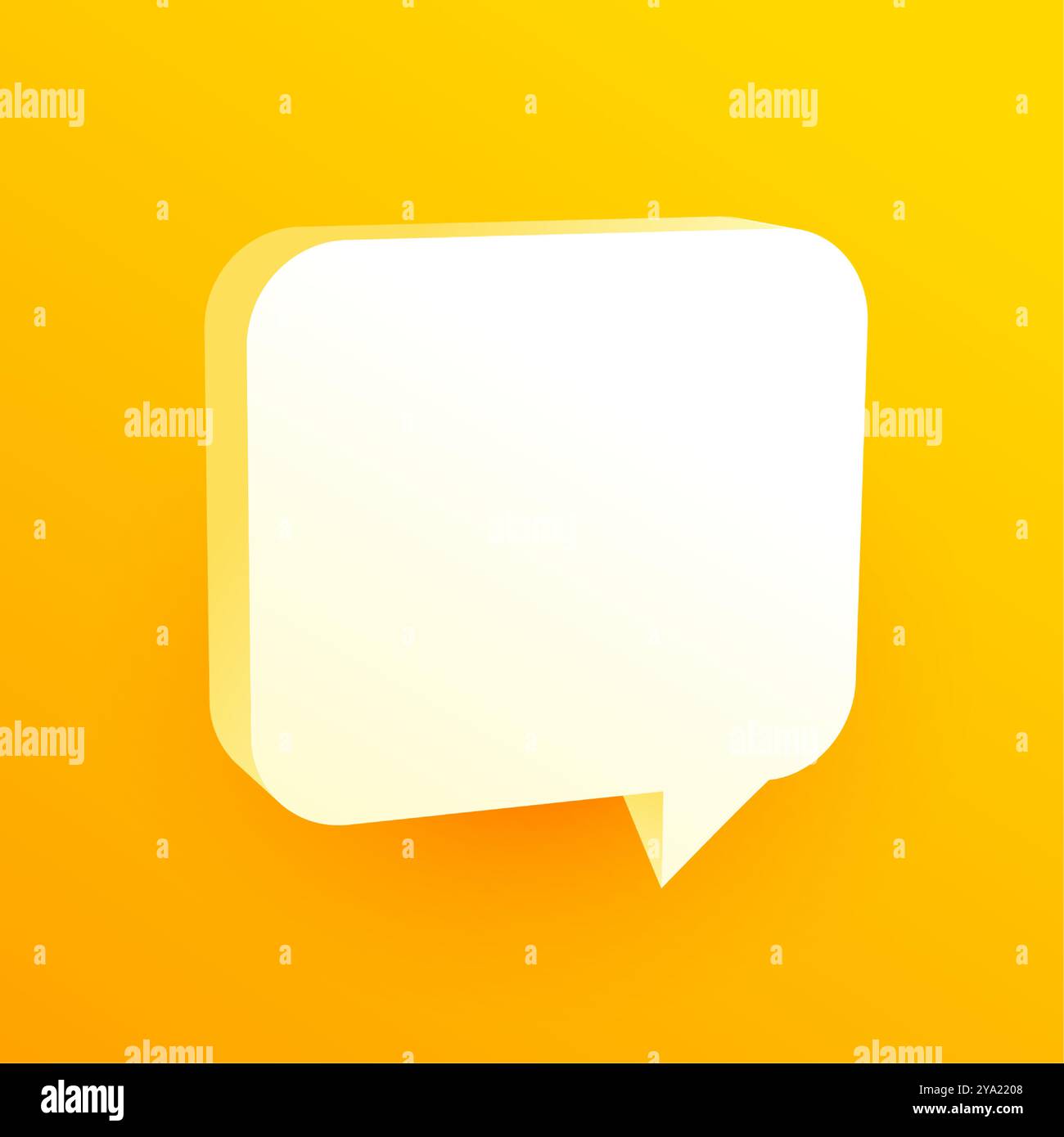 Yellow chat box Stock Vector Images - Alamy