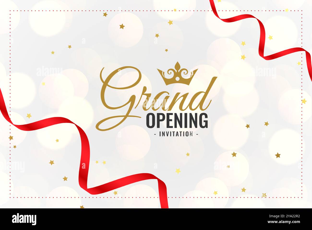 beautiful grand opening invitation ceremony banner for business launch ...
