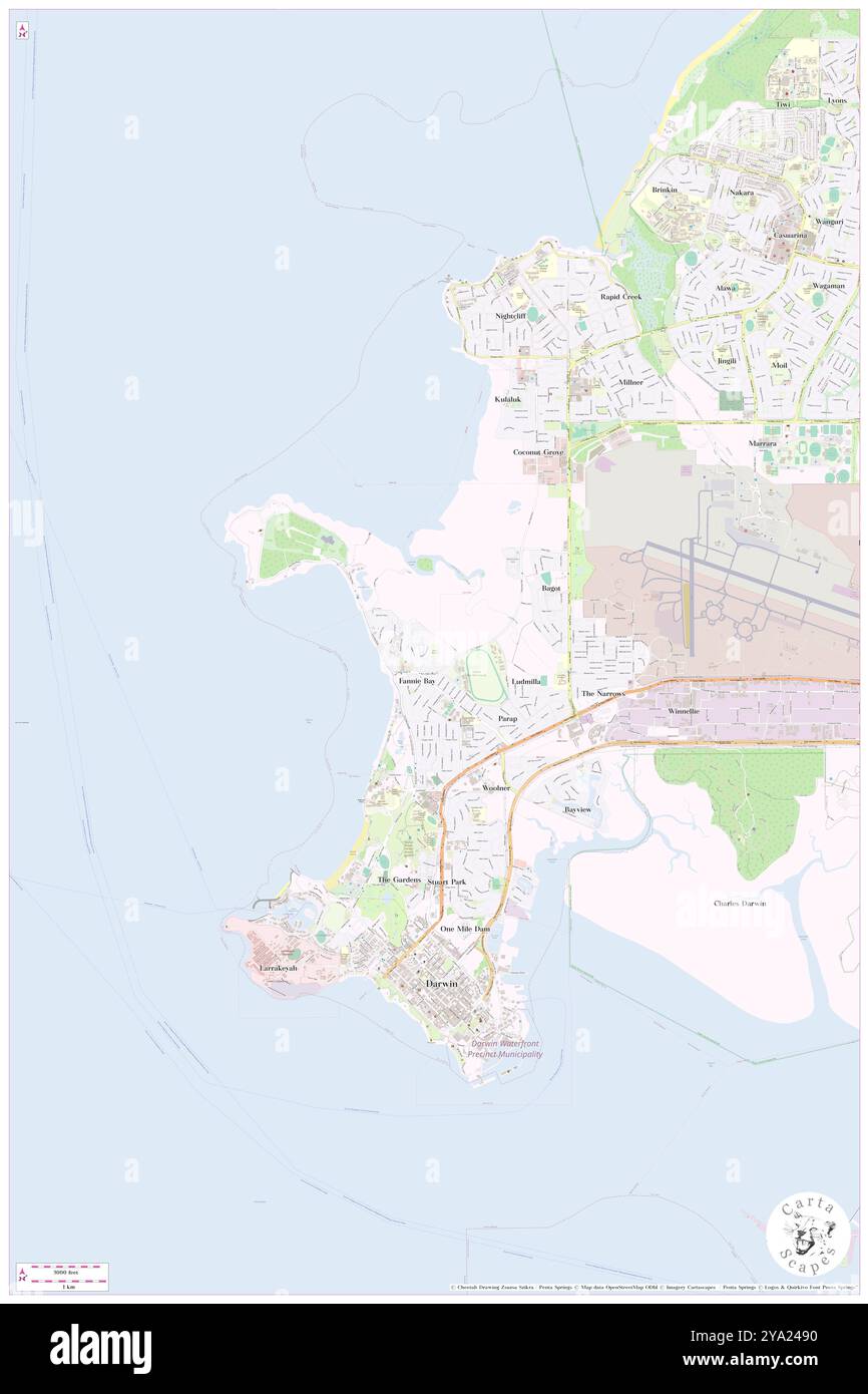 Fannie Bay Oval, , AU, Australia, Northern Territory, S 12 25' 19'', N ...