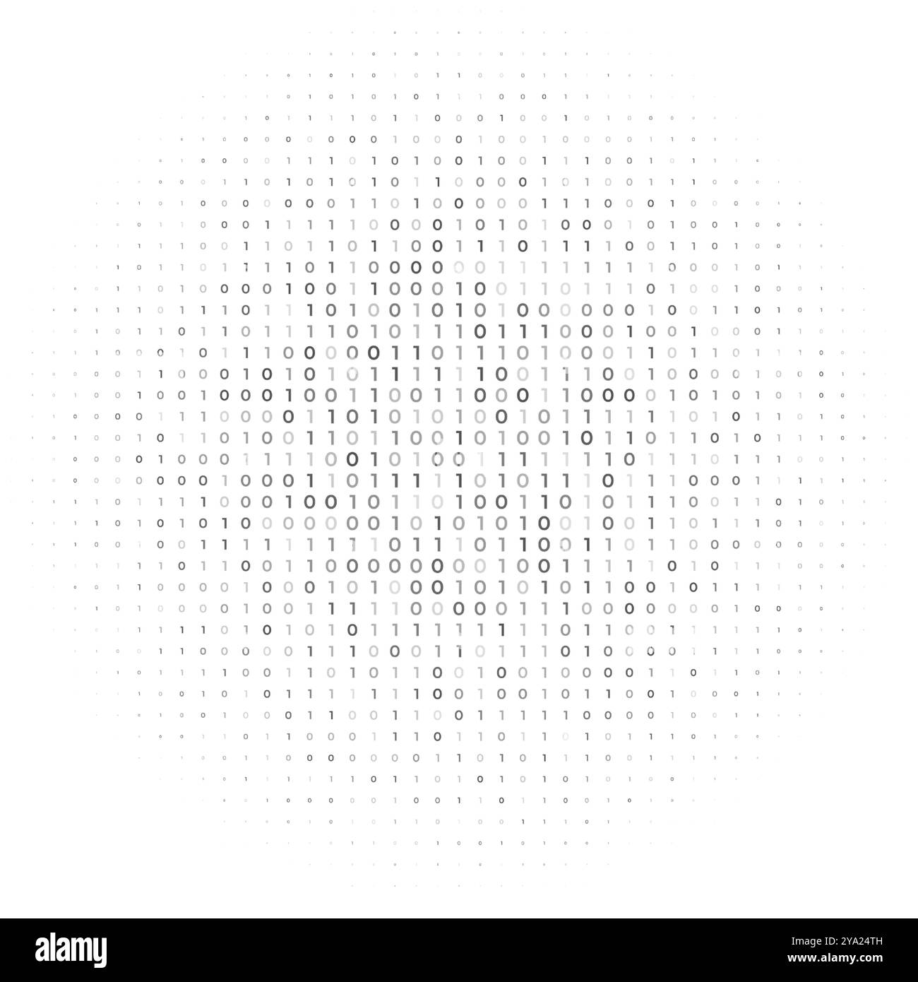 Web Tech White Background With Binary Code Algorithm Numbers Vector Stock Vector Image And Art Alamy