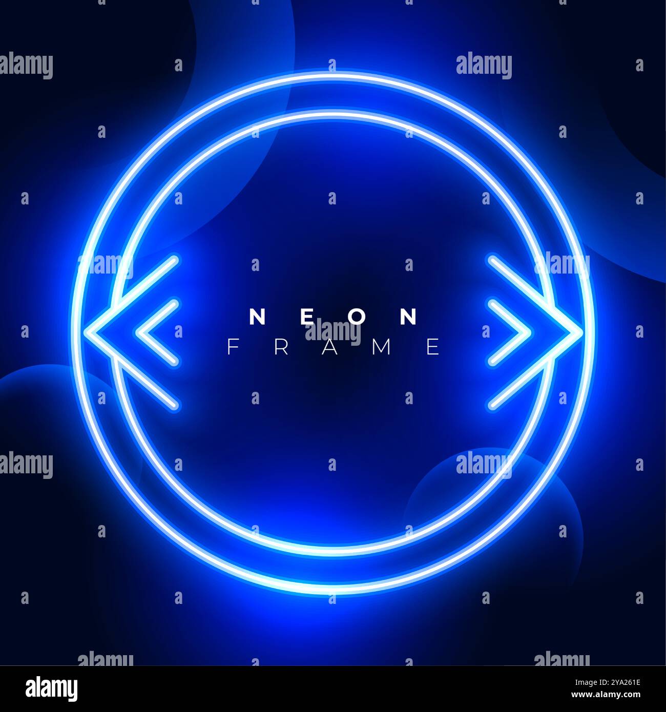 Glowing neon arrow in futuristic Stock Vector Images - Alamy
