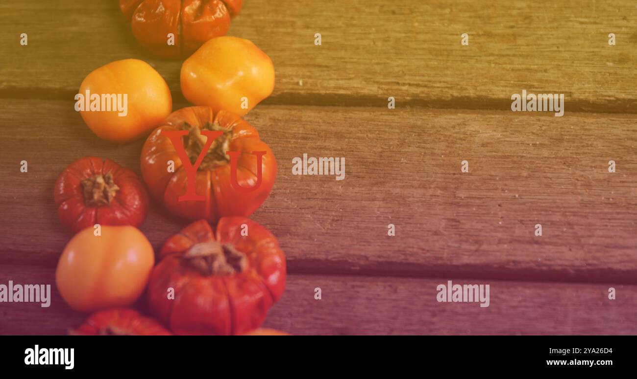 Image of yummy text over vegetables. national vegetarian week and ...