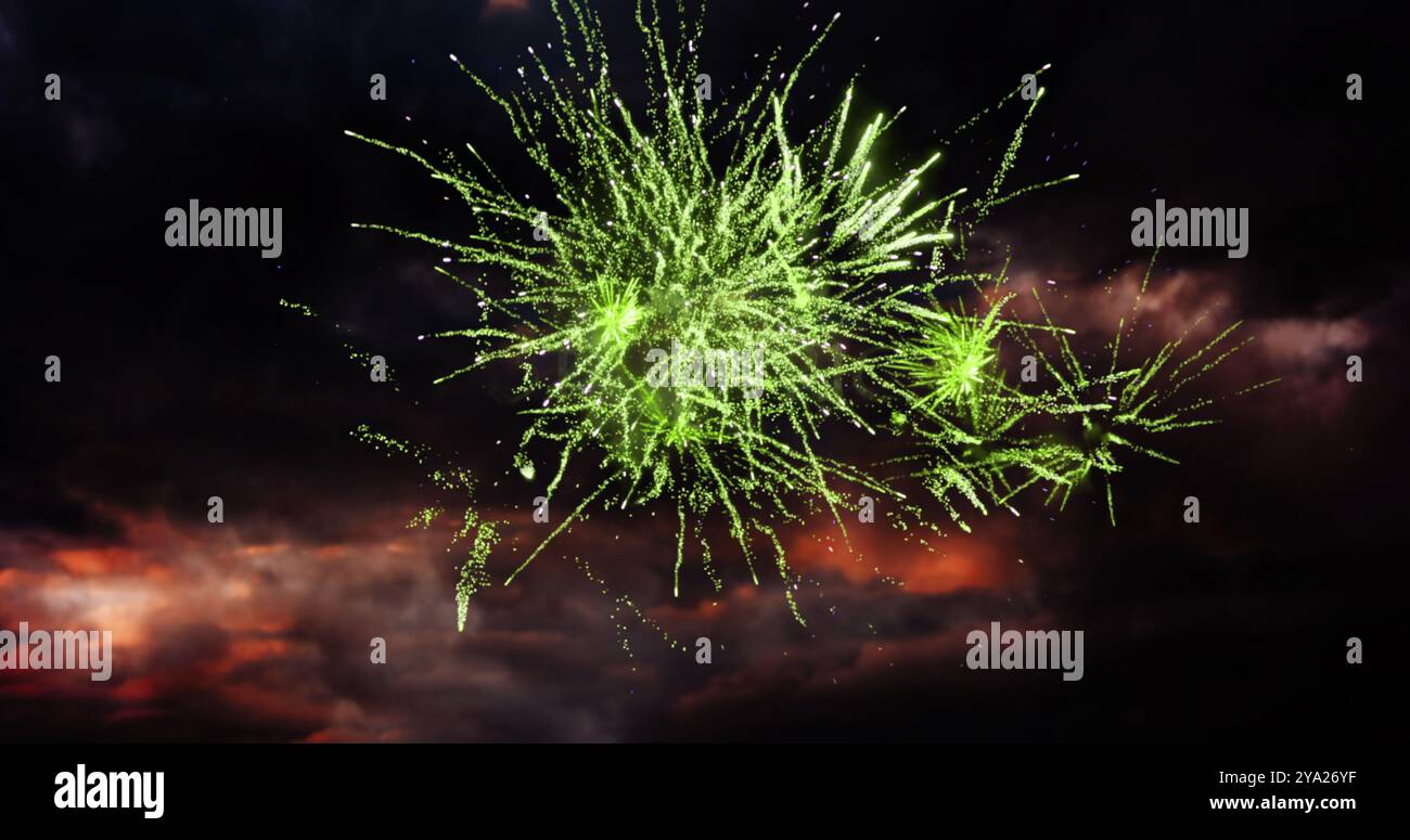 Image of the words happy st. patrick day written in sparkling letters ...