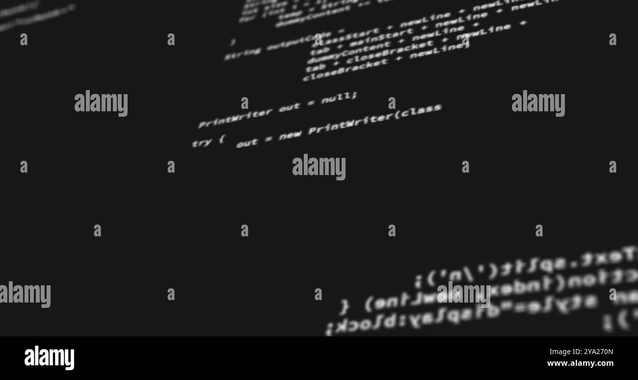 Computer codes projected on hi-res stock photography and images - Alamy