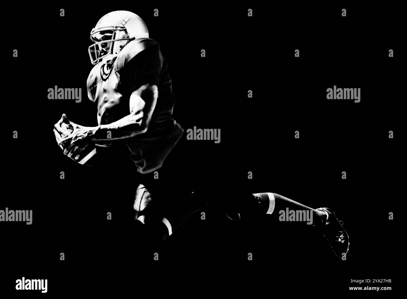 Football athleticism Black and White Stock Photos & Images - Alamy