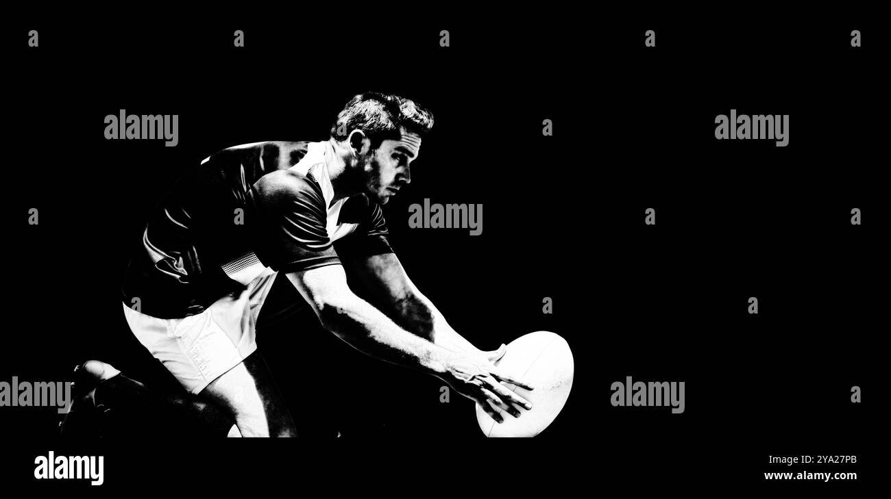 Professional football player national Black and White Stock Photos ...