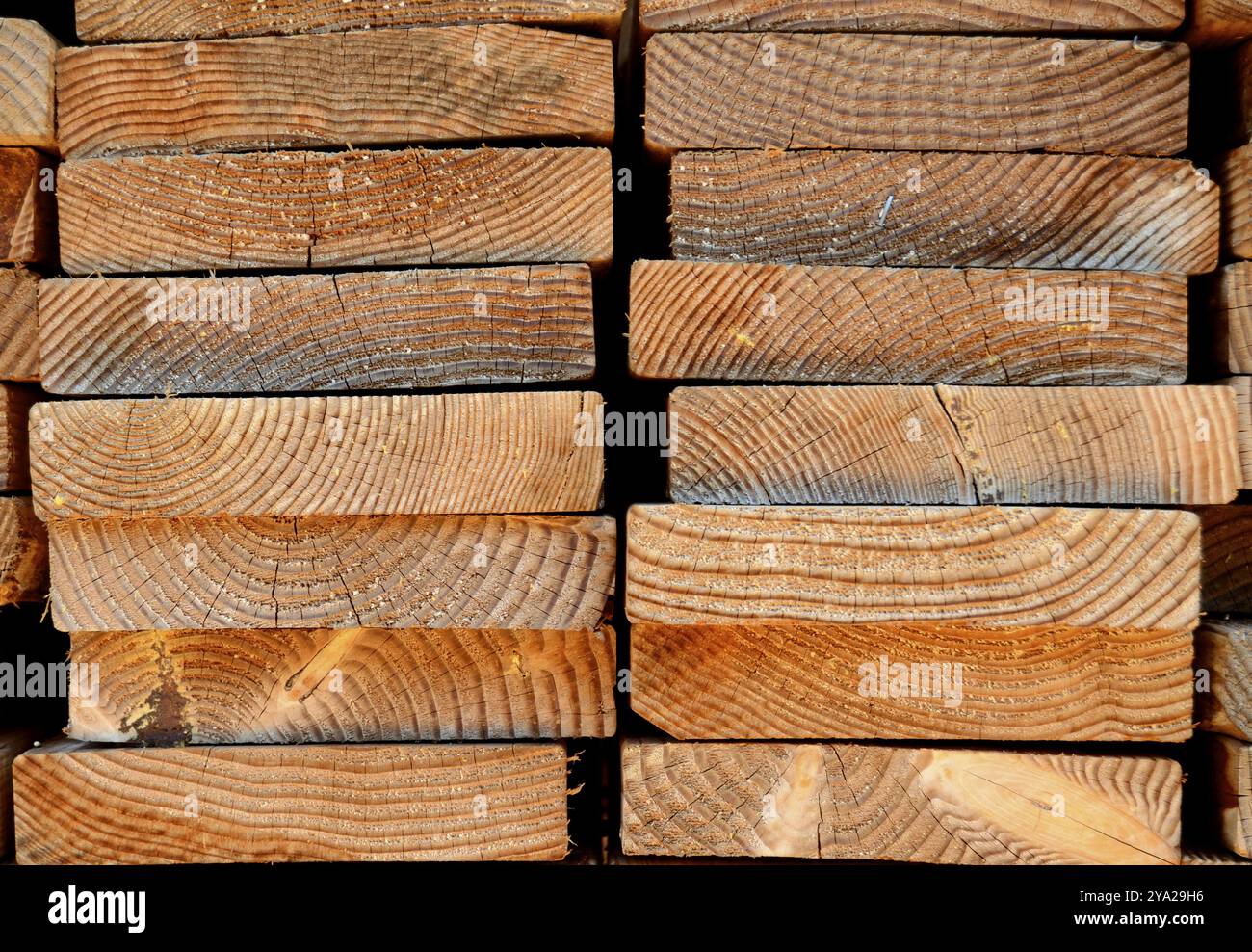 Background Texture Of A Stack Of Timber Planks For The Construction ...