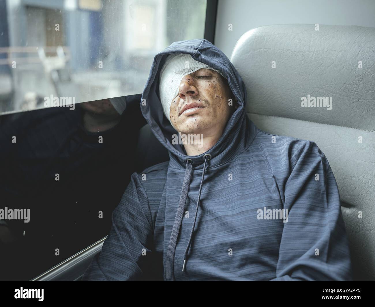 Evacuation of seriously injured soldiers, undisclosed location, Donbass ...