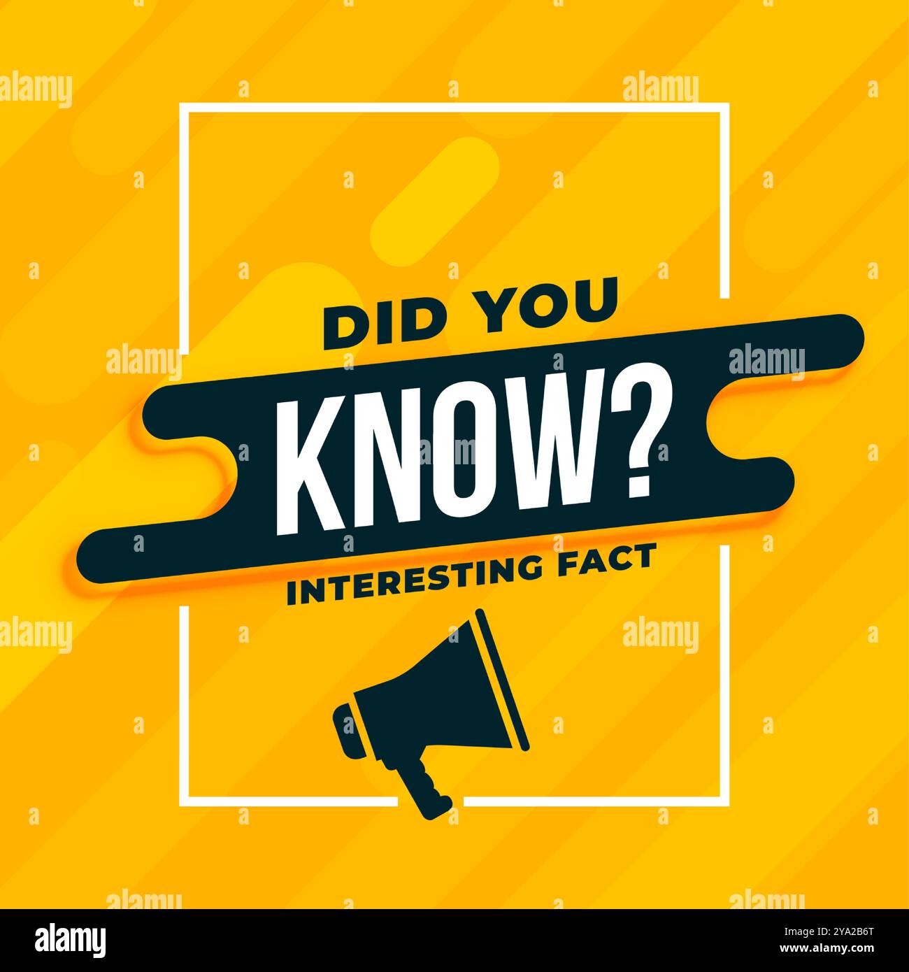 stylish did you know background for social fun and facts vector Stock ...