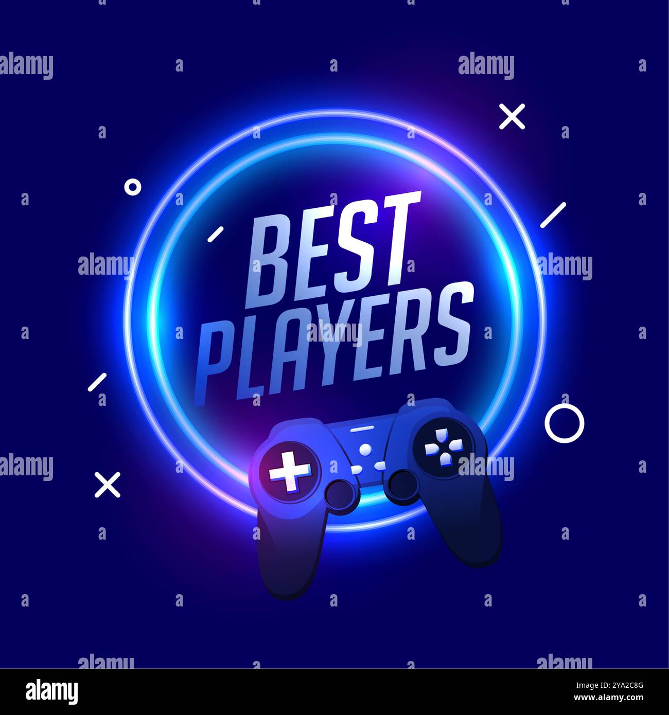 digital game controller background with glowing neon effect vector Stock Vector Image & Art - Alamy