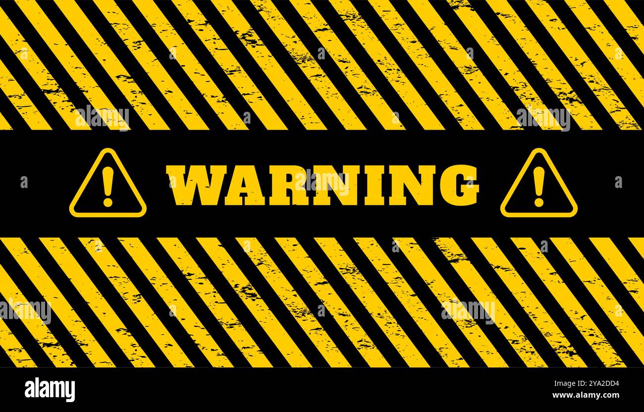 yellow and black stripe background for warning and alert vector Stock ...