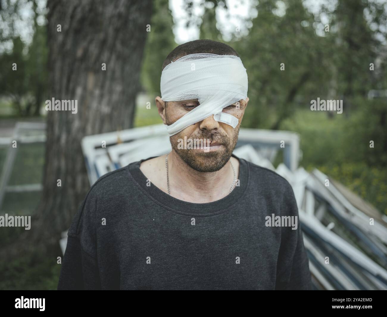 Evacuation of seriously injured soldiers, undisclosed location, Donbass ...