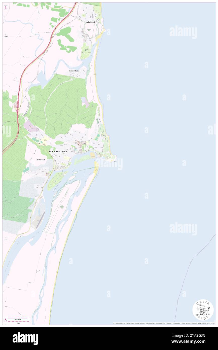 Nambucca map hi-res stock photography and images - Alamy