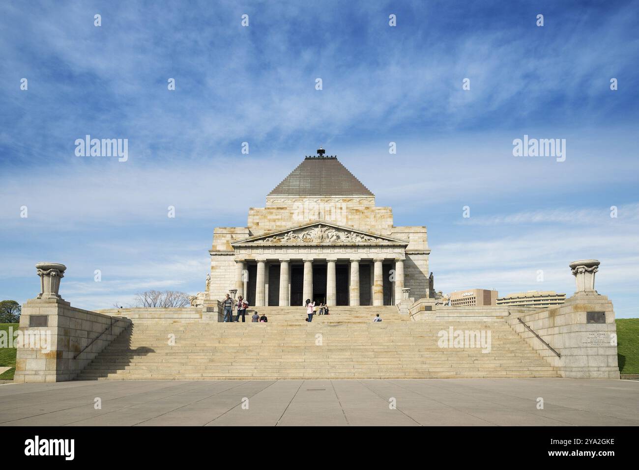 Melbourne war memorial shrine of remembrance in australia Stock Photo - Alamy