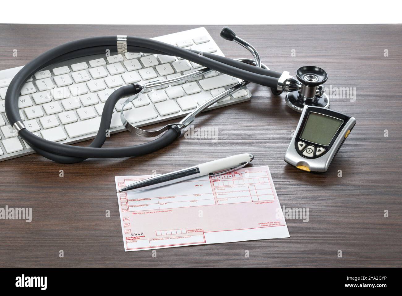 Measurement of the glucose concentration in the blood with a glucometer ...