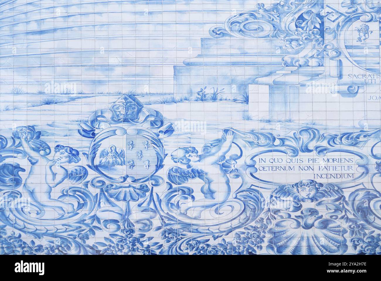 Azulejos traditional tiles in porto sao bento railway station portugal ...