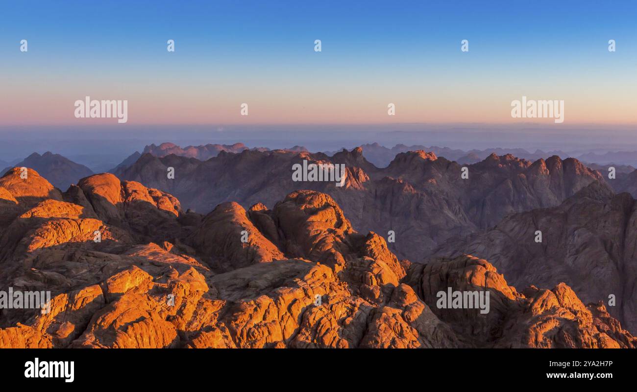 Mount Sinai, Mount Moses in Egypt. Africa Stock Photo - Alamy