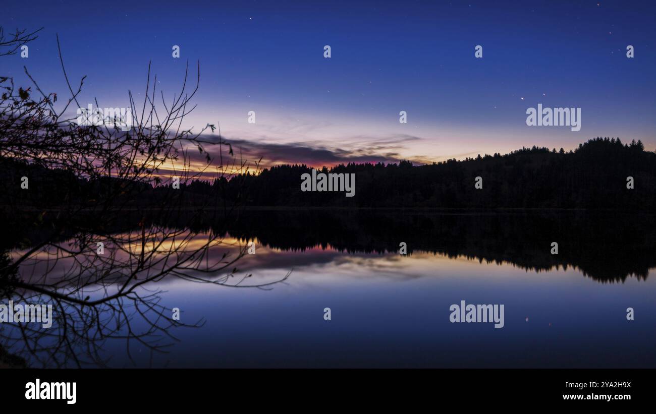 Color image of a beautiful blue hour sunset overlooking the Stone ...