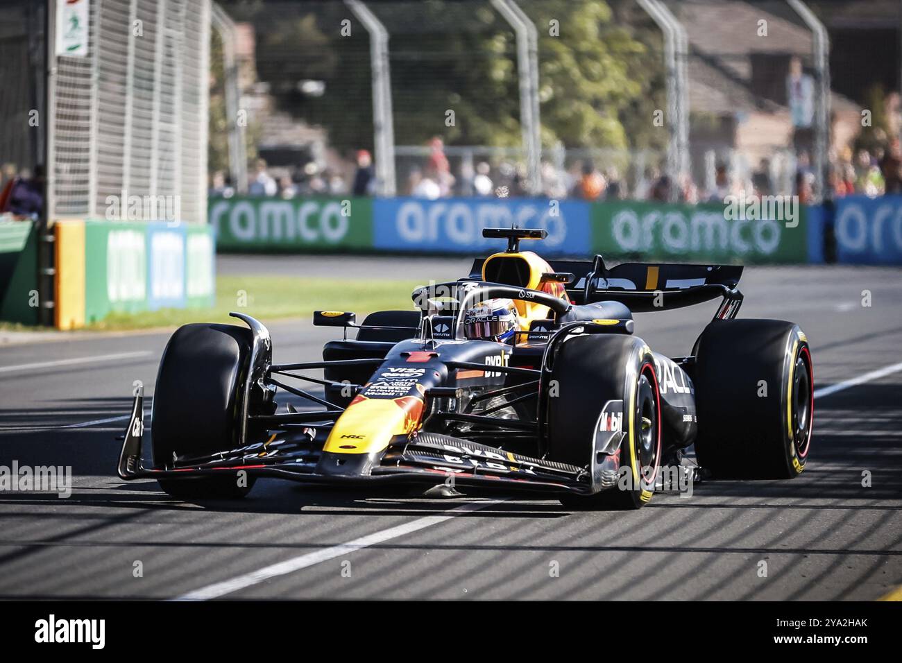 MELBOURNE, AUSTRALIA, MARCH 22: Max Verstappen of the Netherlands drives the Oracle Red Bull ...