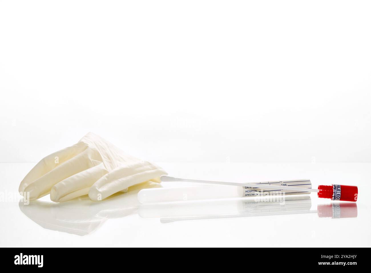 DNA test tubes and cotton swabs, wipe test Stock Photo - Alamy