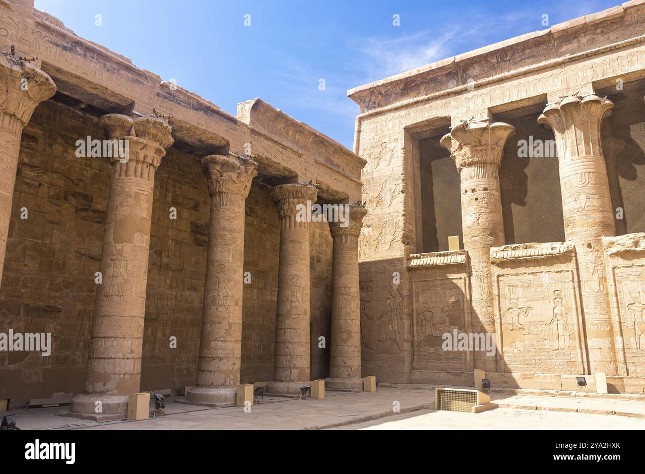 Horus Temple, Edfu, Egypt. Africa Stock Photo - Alamy