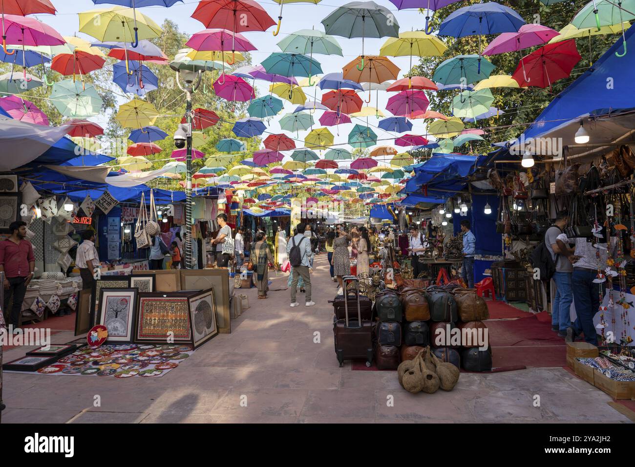 New Delhi, India, April 11, 2023: People at the popular Dilli Haat Food ...