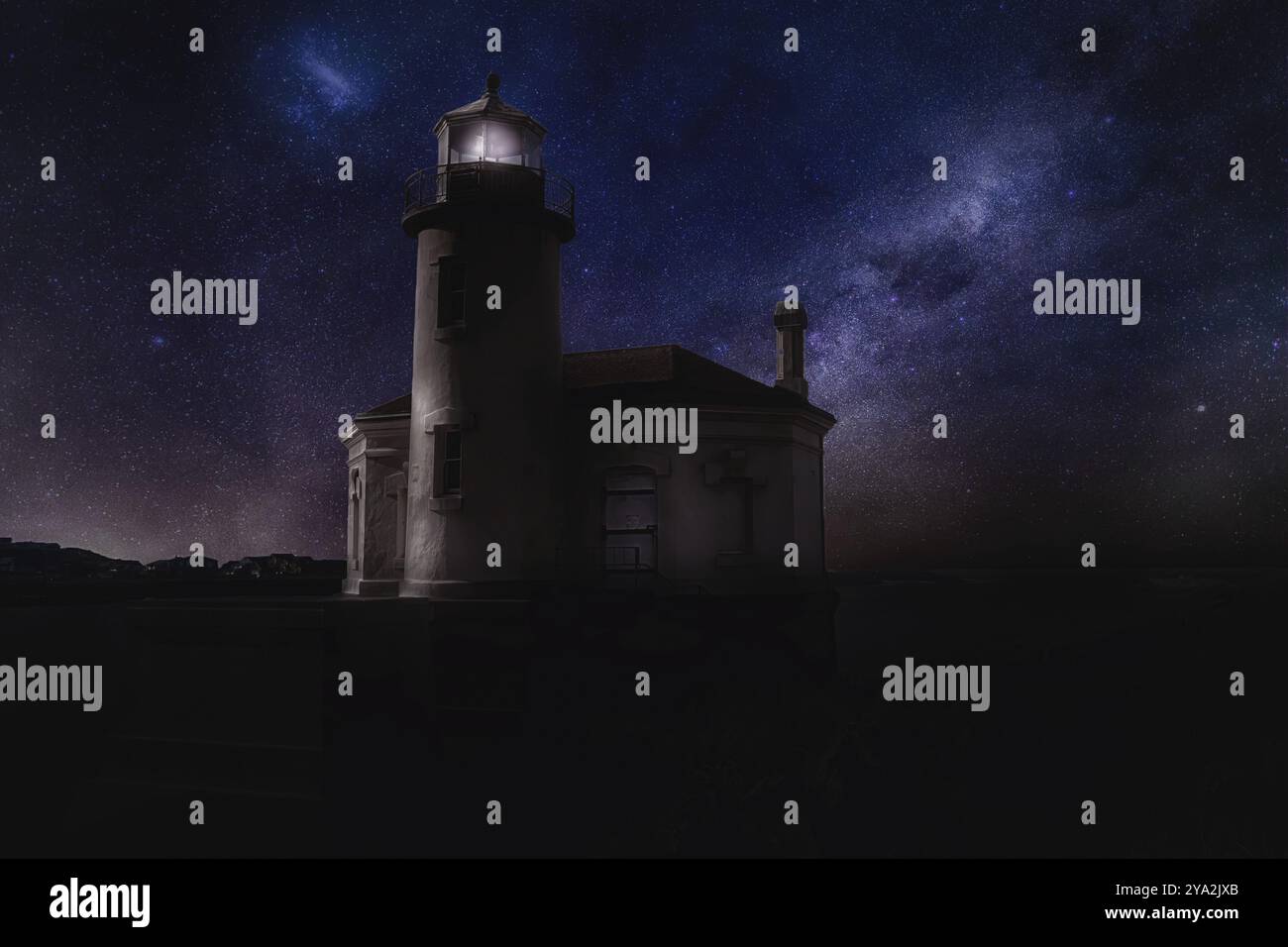 Night sky stars buildings hi-res stock photography and images - Alamy