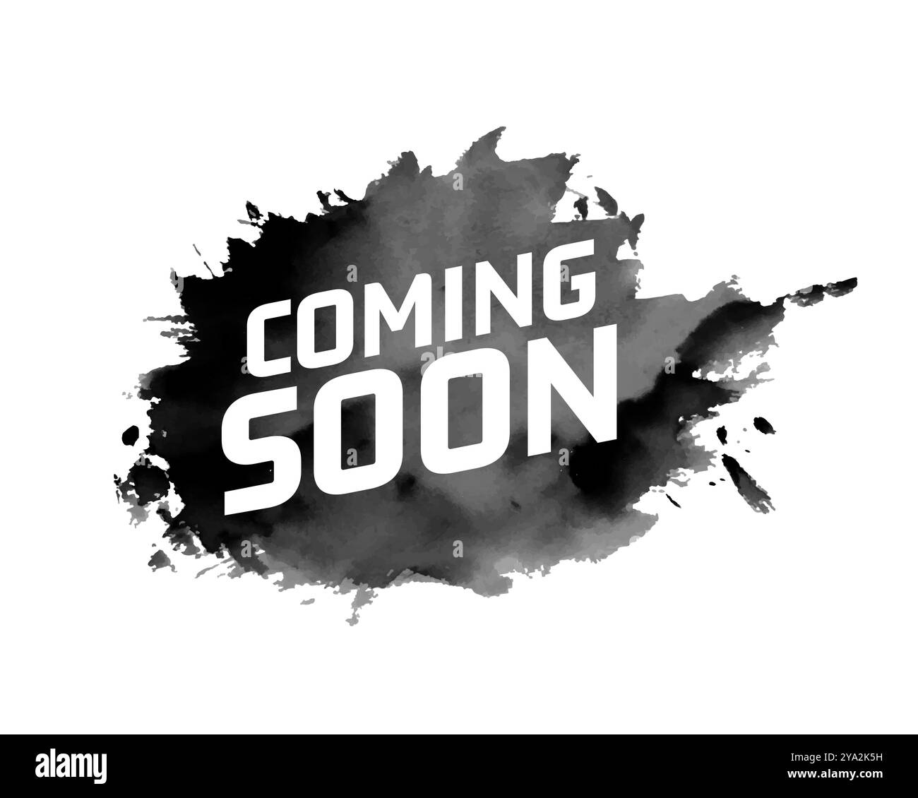 abstract coming soon new arrival background with splatter effect vector ...