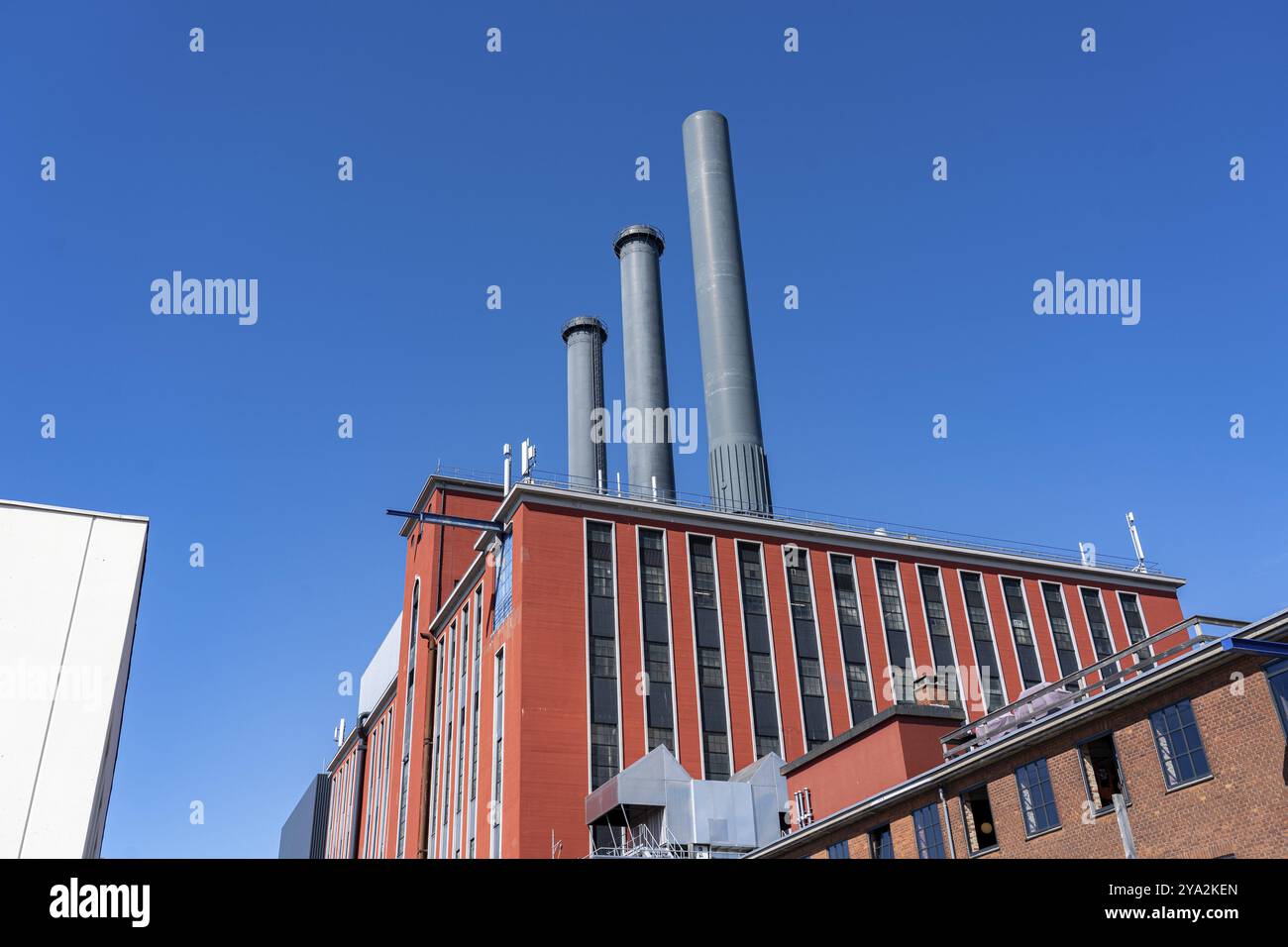 Copenhagen, Denmark, August 6, 2024: Exterior of H. C. Oersted Power ...