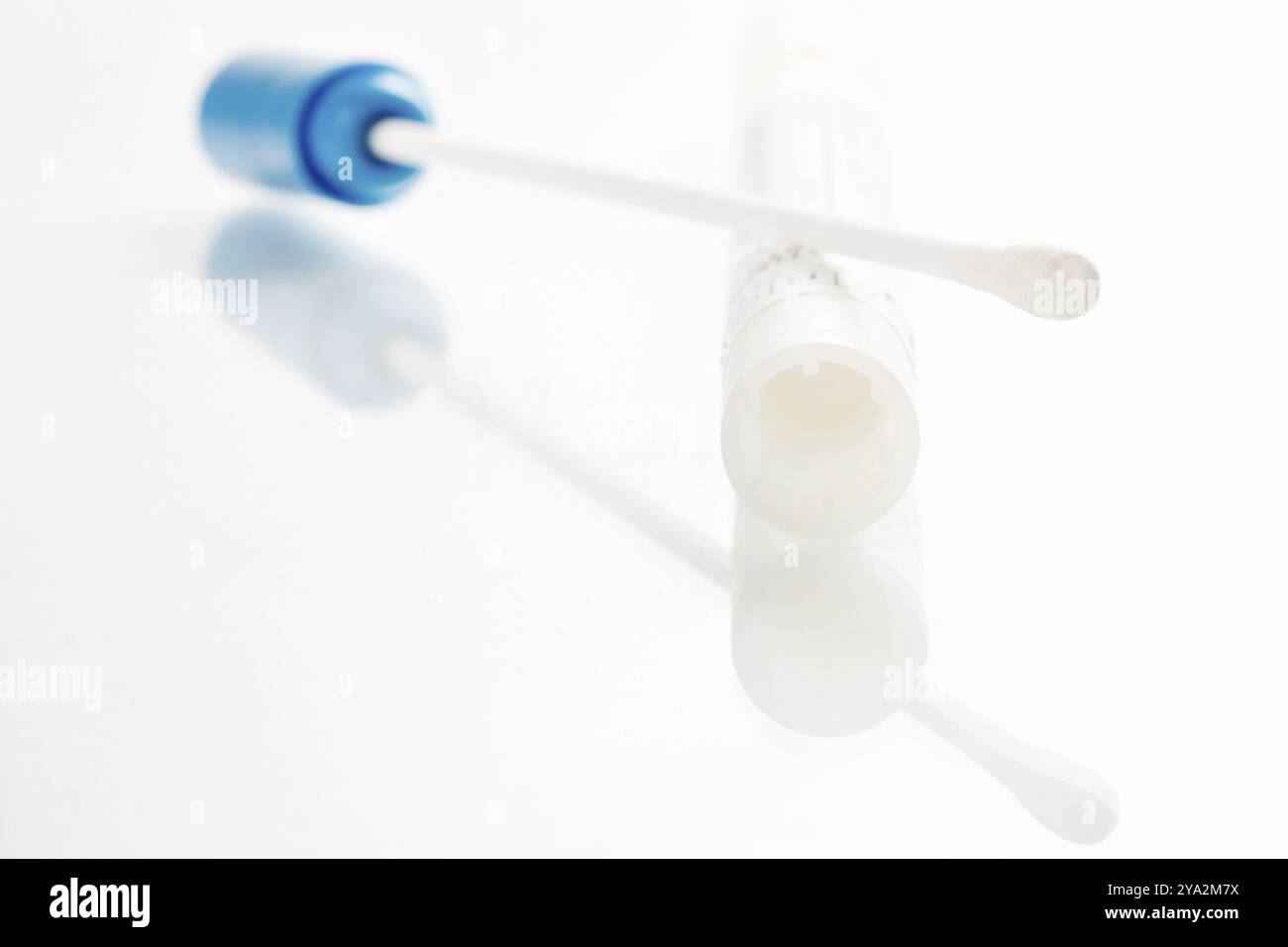DNA, DNA test tube and cotton swab, wipe test Stock Photo - Alamy