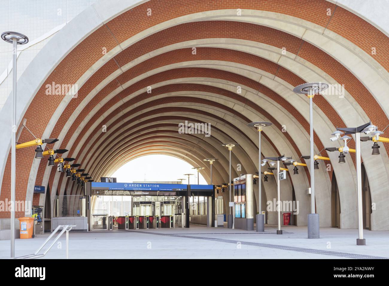 MELBOURNE, AUSTRALIA, AUGUST 18: Arden Station built as part of the ...