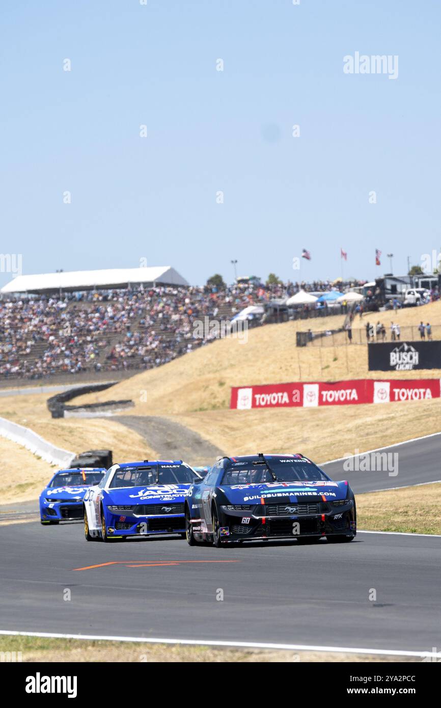 Cam Waters races for position for the Toyota Save Mart 350 in Sonoma ...