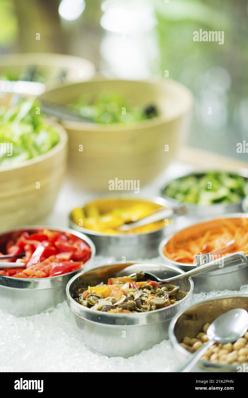 Salad bar display hi-res stock photography and images - Alamy