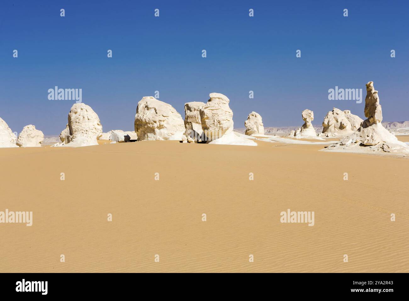 The White Desert at Farafra in the Sahara of Egypt. Africa Stock Photo ...