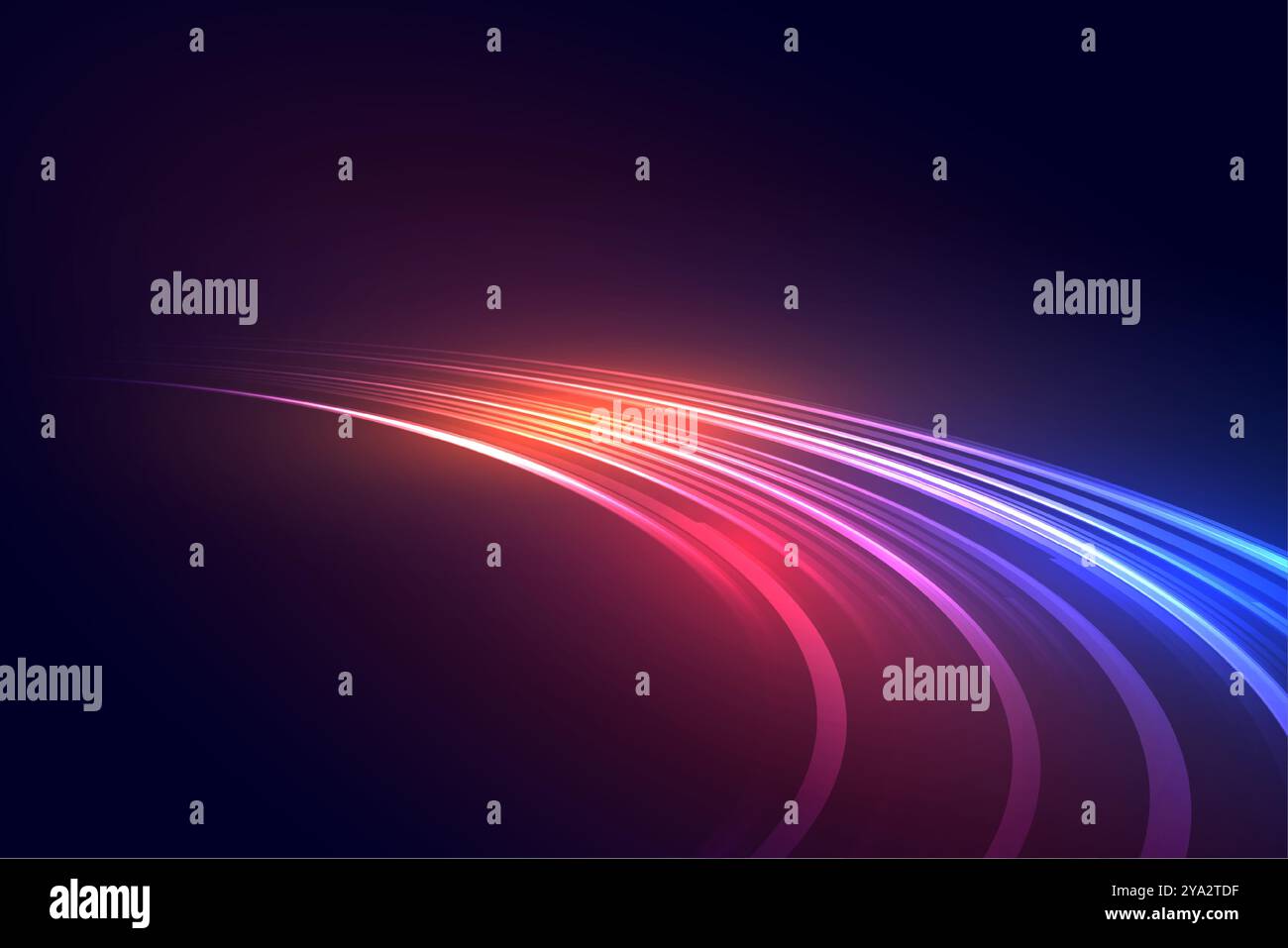 stunning and glowing light trail banner art of dynamic motion vector ...