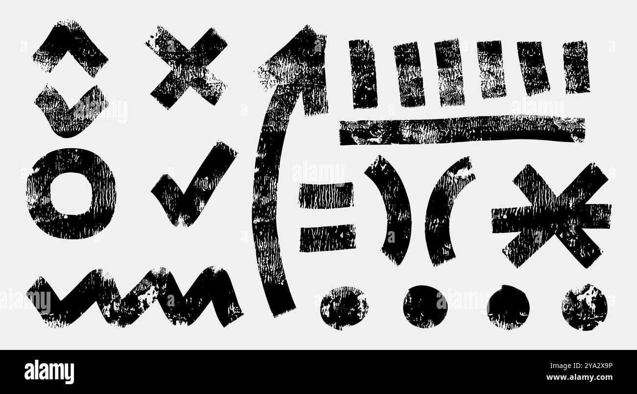 Unique hand-drawn doodles feature various abstract shapes and patterns ...