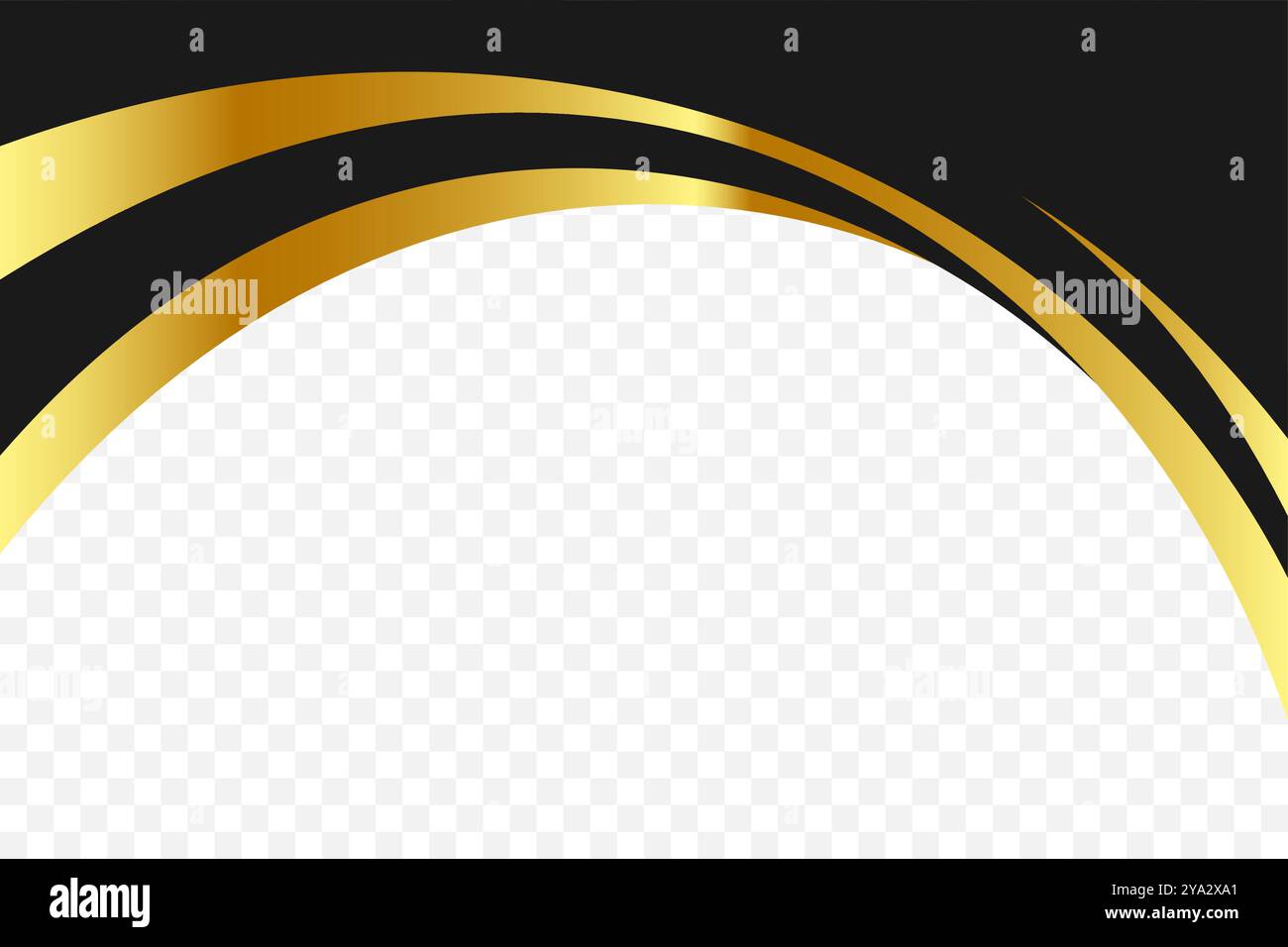 Stylish wavy Black and gold vector background border suitable for ...