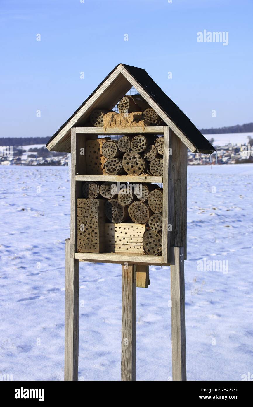Insect hotel in winter hi-res stock photography and images - Alamy