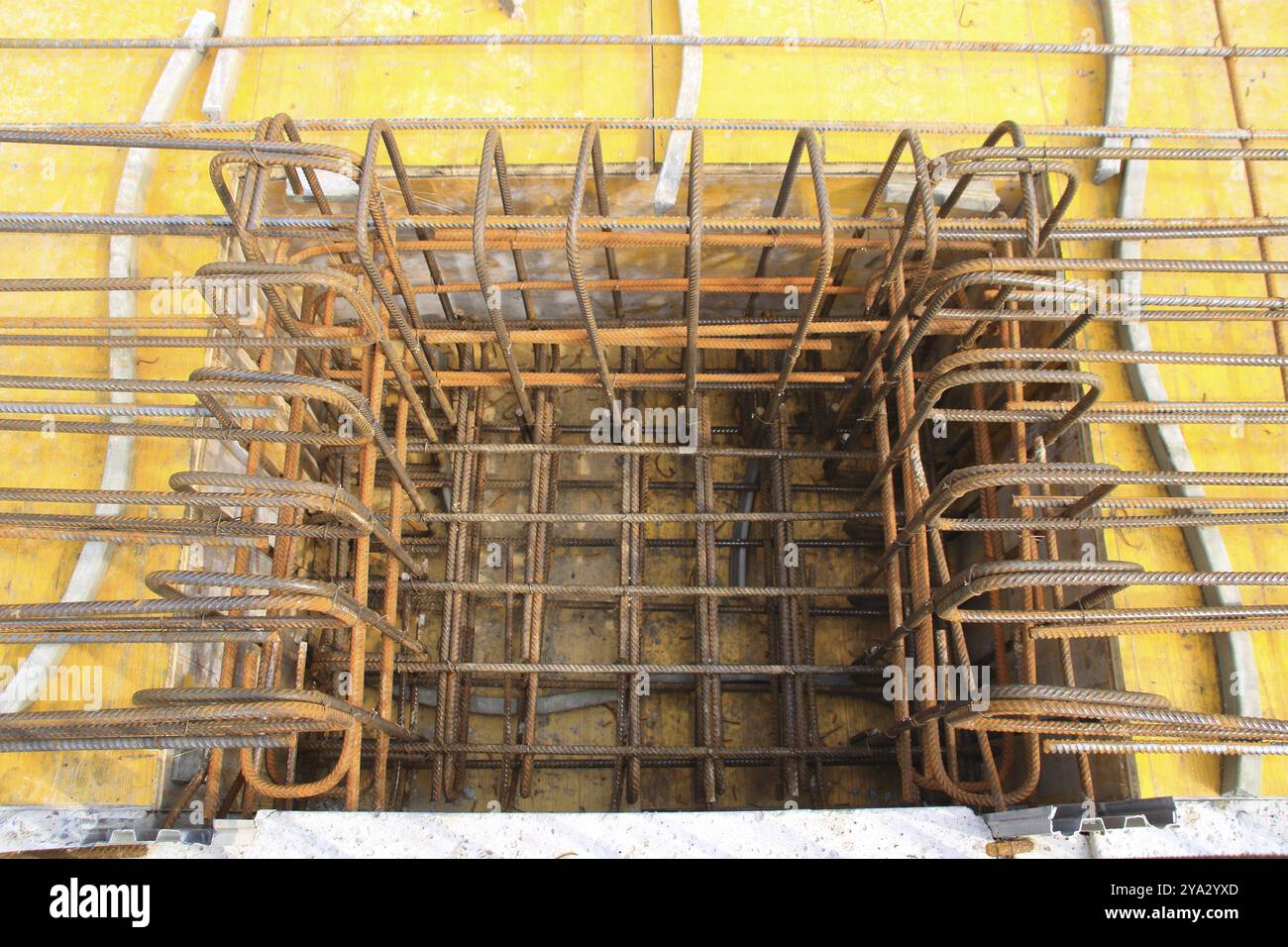 Pump sump in a basin is prepared for concreting Stock Photo - Alamy