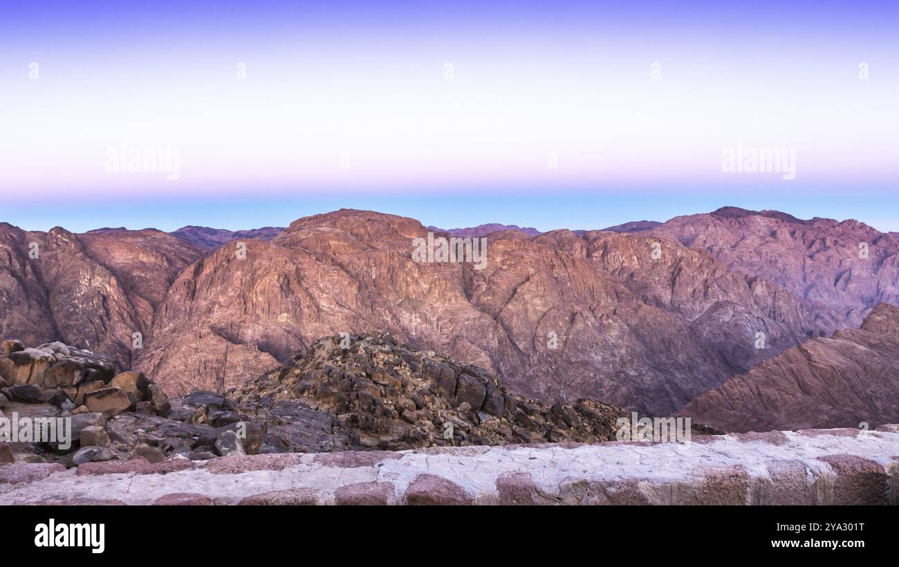 Mount Sinai, Mount Moses in Egypt. Africa Stock Photo - Alamy