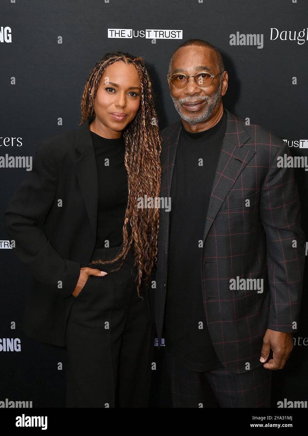Kerry Washington and Larry Miller attend the 'A DAY OF FILM and JUSTICE ...